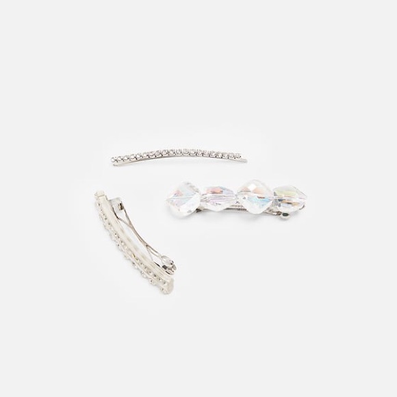 Zara | Accessories | Zara Pack Of Jewel Hair Clips | Poshmark